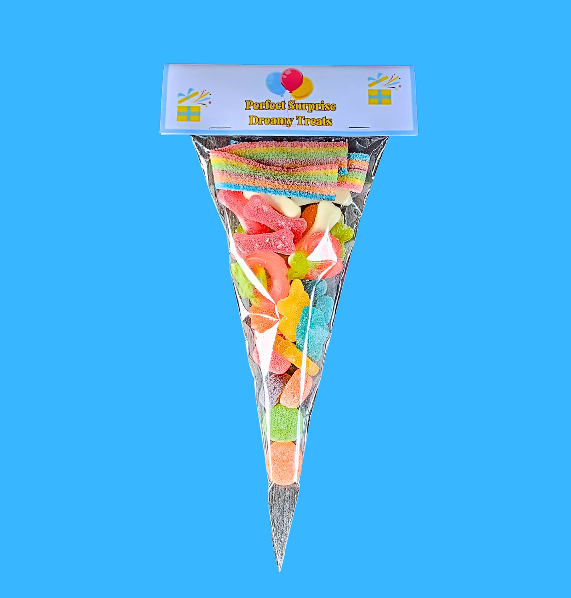 Pre-Packed Cone Candy Packet – Perfect Surprise