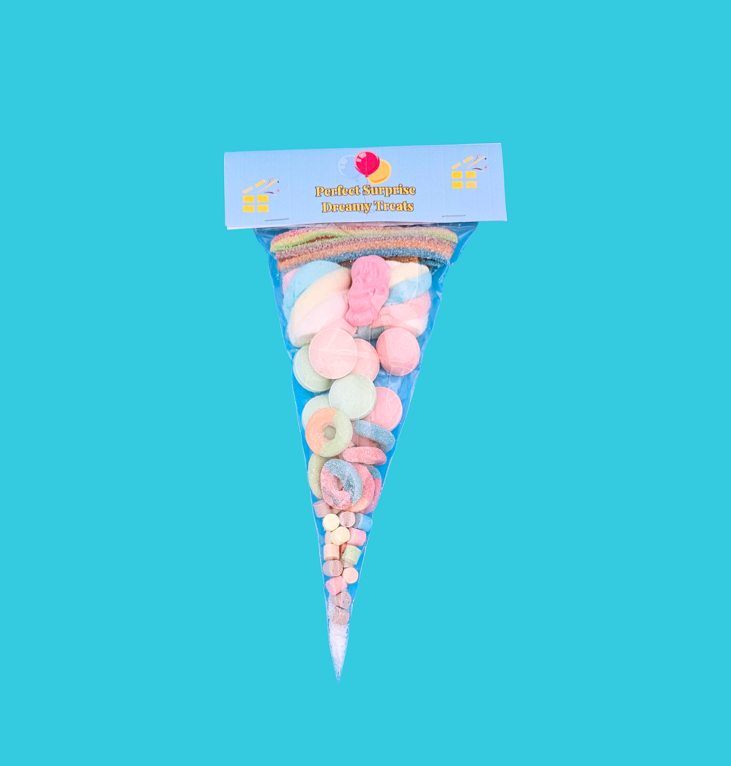 Pre-Packed Cone Candy Packet – Perfect Surprise